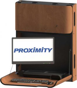 Classic Wall Mounted Computer Workstation - Proximity Systems