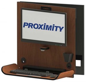 Classic Wall Mounted Computer Workstation - Proximity Systems
